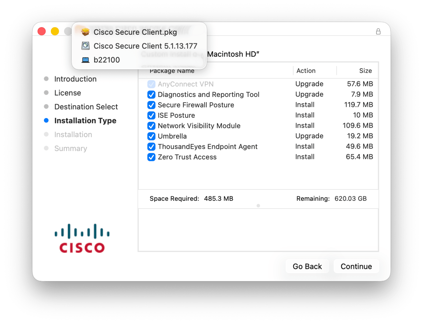Packaging changes in Cisco Secure Client 5.1.13 – macadmin.fraserhess.com